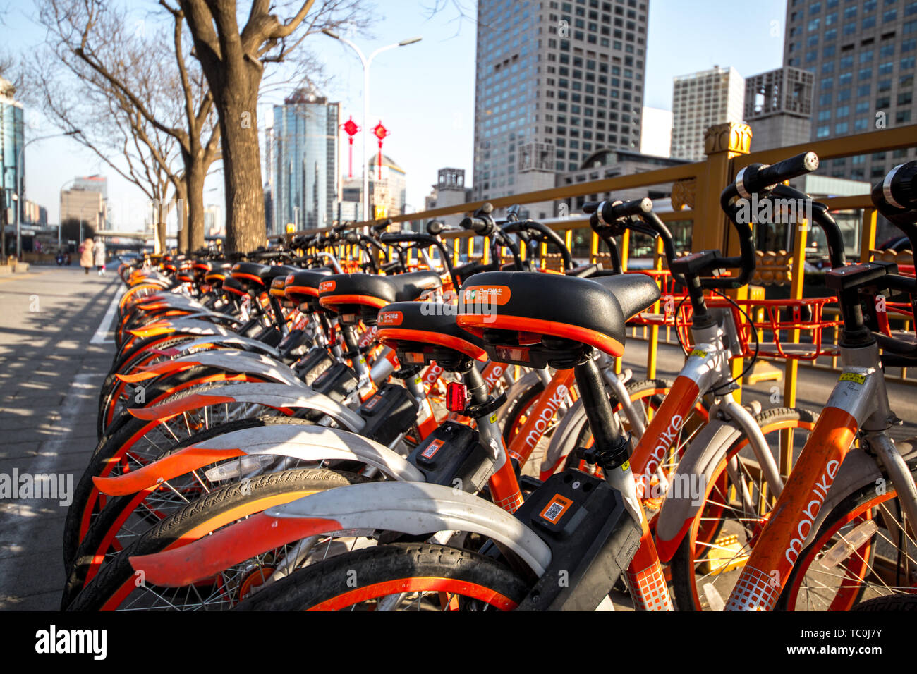 Shared bicycles in Beijing Stock Photo - Alamy