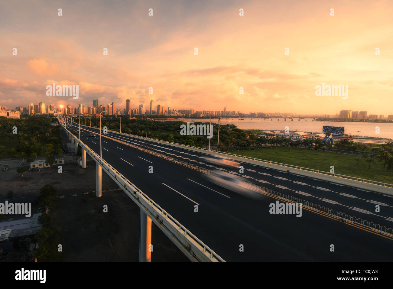 Haikou century bridge Stock Photo - Alamy