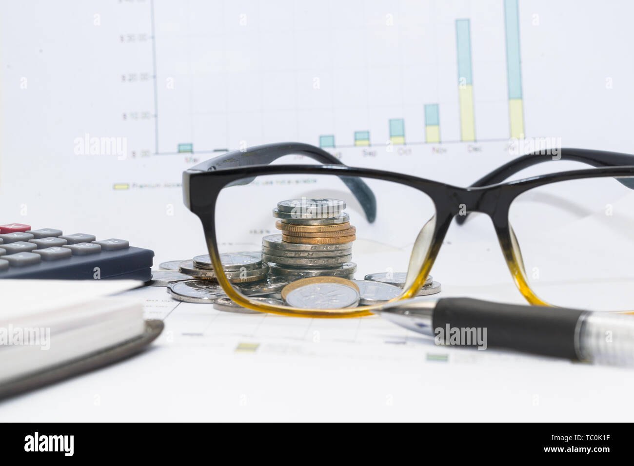 Creative diagram of business accounting concept Stock Photo - Alamy