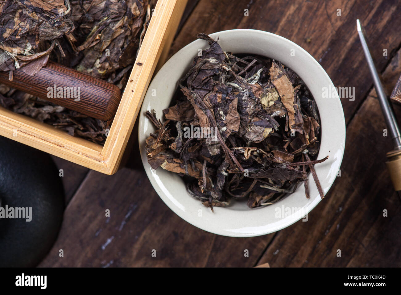 Old white tea Stock Photo - Alamy