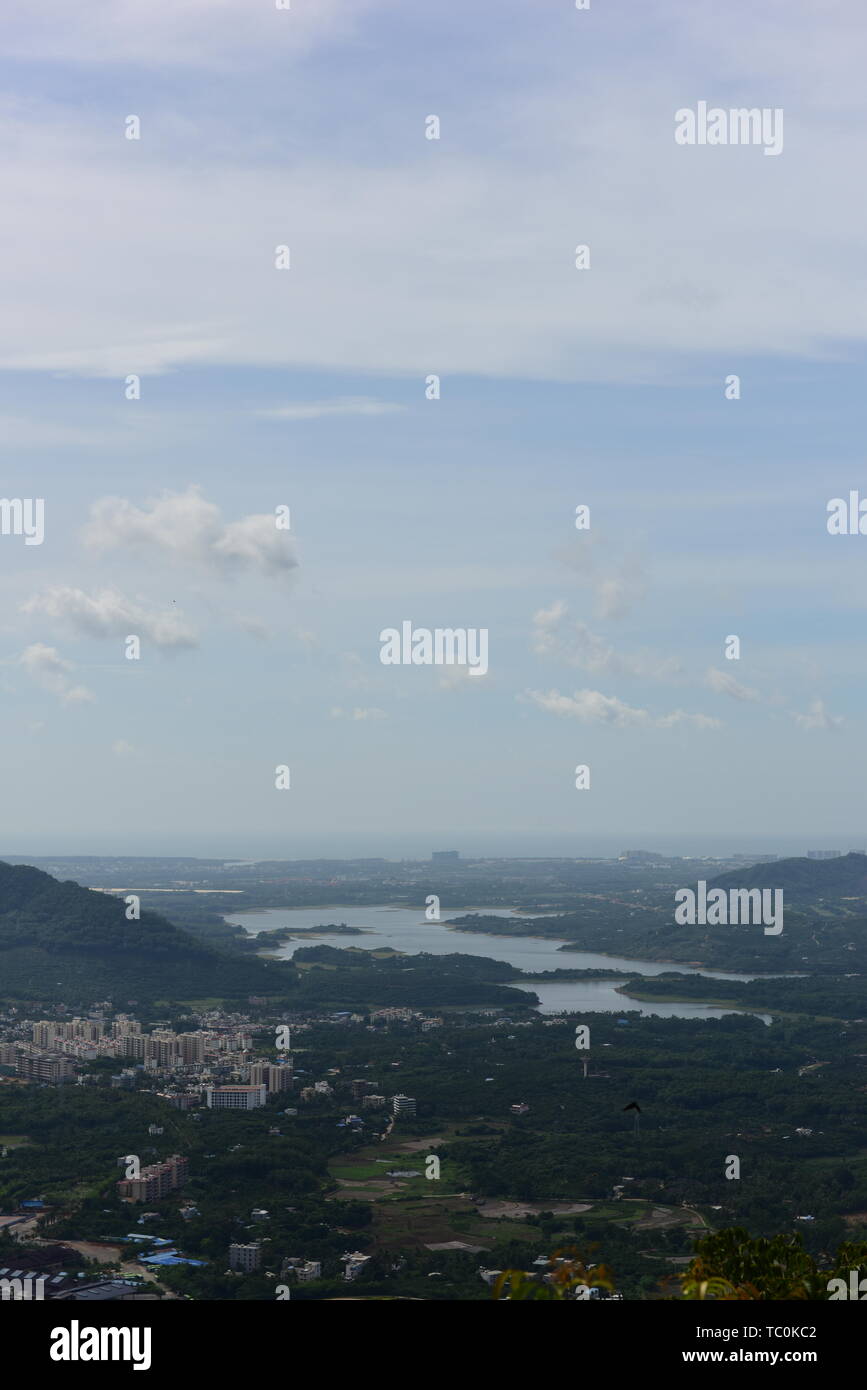 Air sea panoramic picture of island sanya hainan travel hi-res stock ...