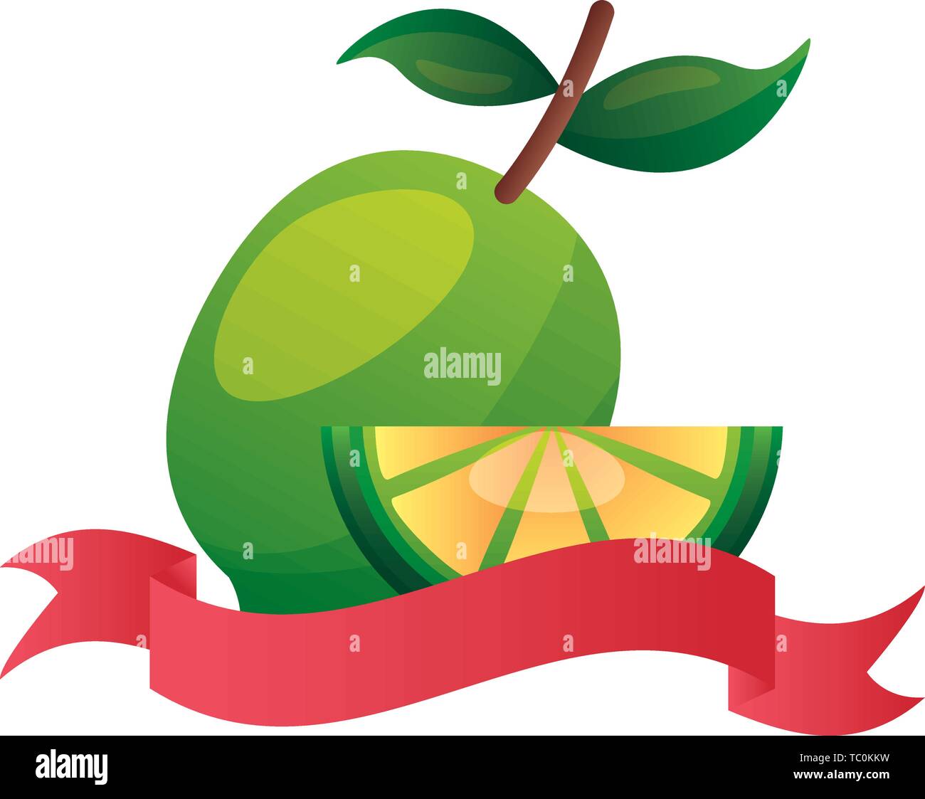 whole and slice lemon citrus Stock Vector Image & Art - Alamy