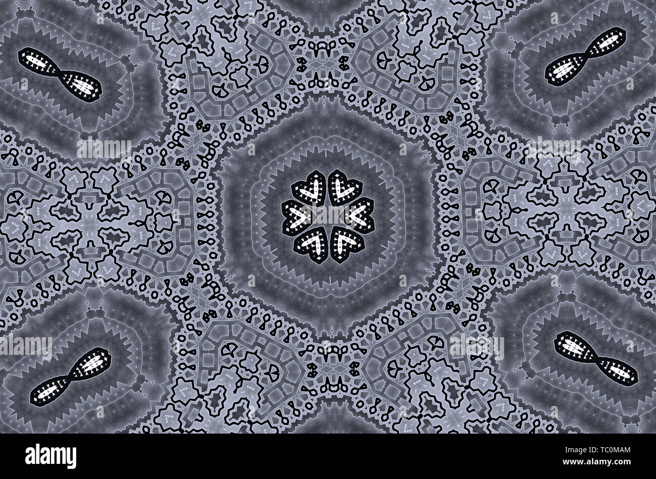 Abstract vintage seamless gray pattern tiles. Simple textured ...