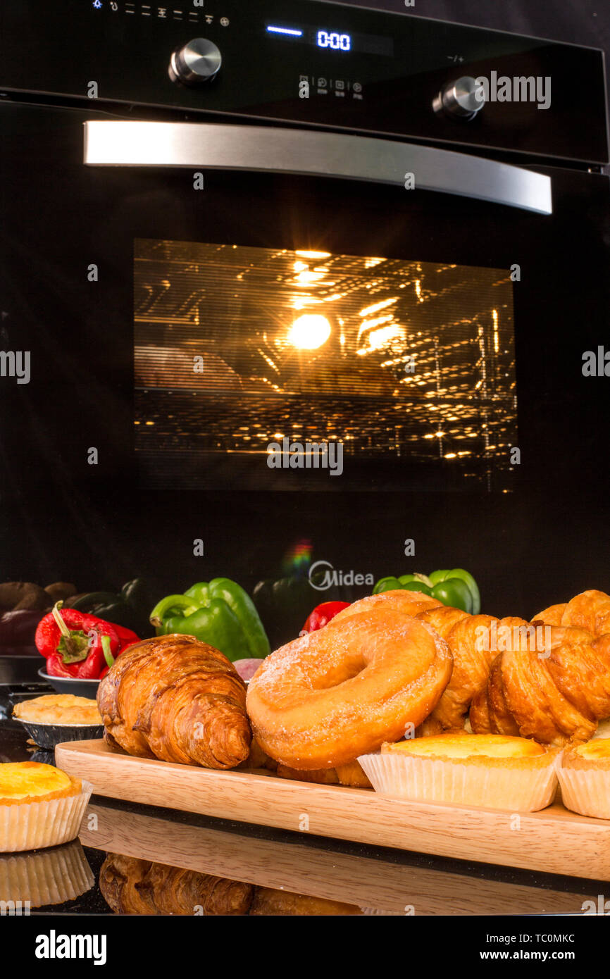 Beautiful electric oven Stock Photo - Alamy