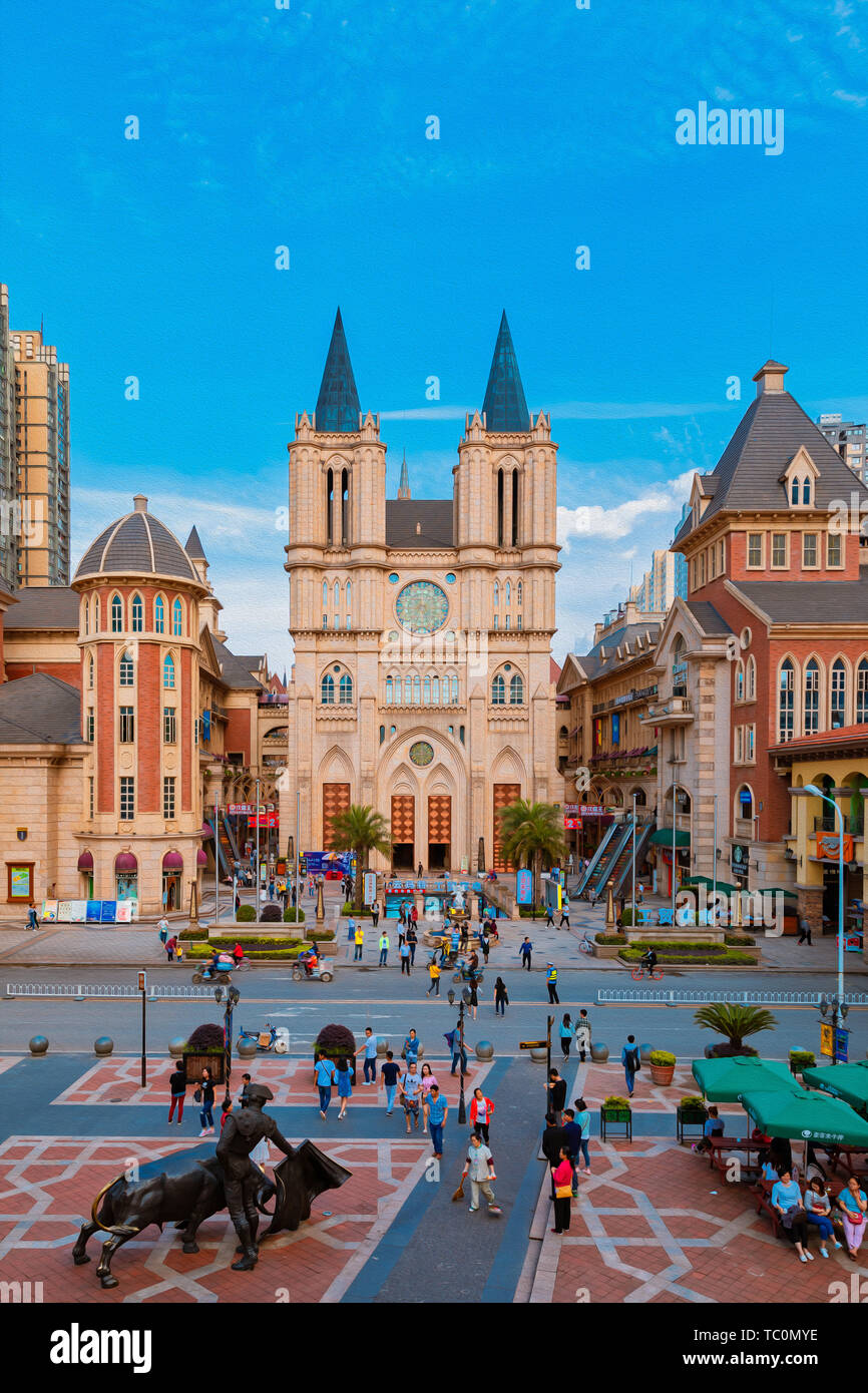 Domo Cathedral, Guanggu, Wuhan, Jiangcheng Stock Photo - Alamy