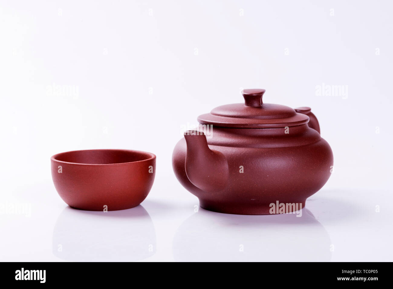 purple sand tea set Stock Photo - Alamy
