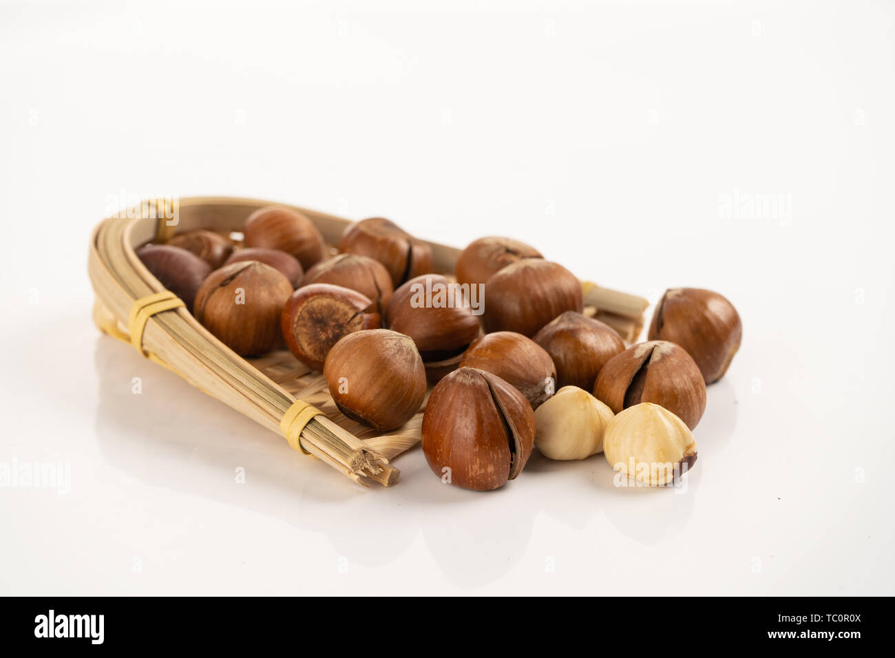 Northeast characteristic open hazelnut Stock Photo - Alamy
