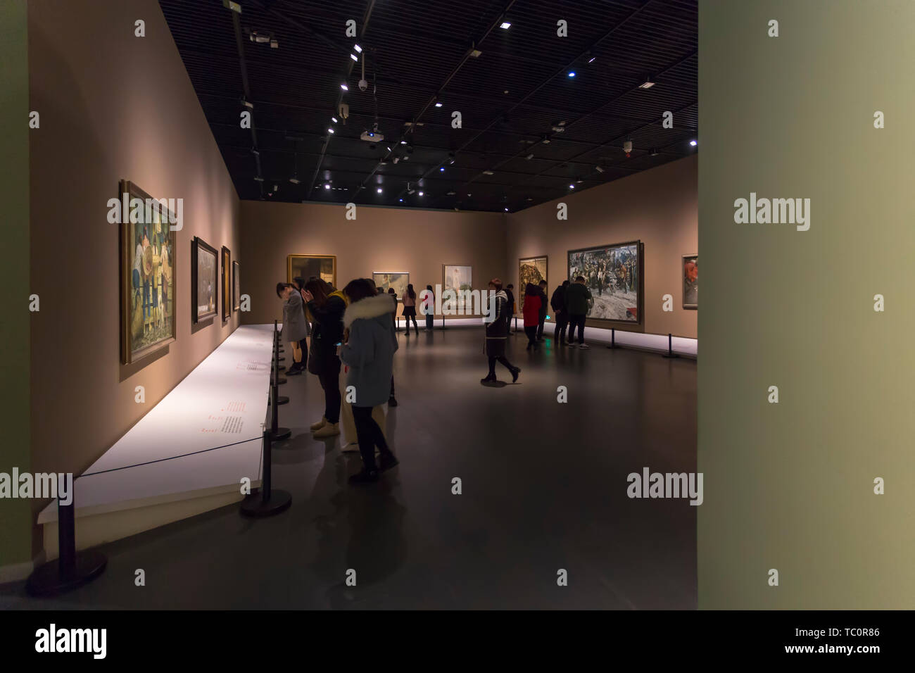 Chengdu Museum - Painting Exhibition with the Times Stock Photo - Alamy