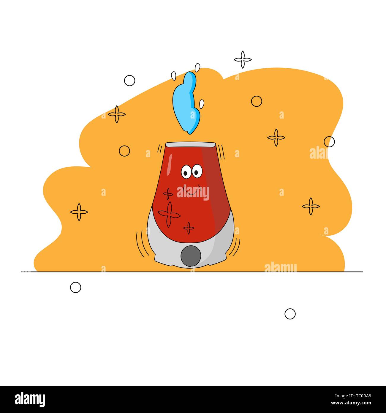 Cute red hot smiling Cut Out Stock Images & Pictures - Alamy