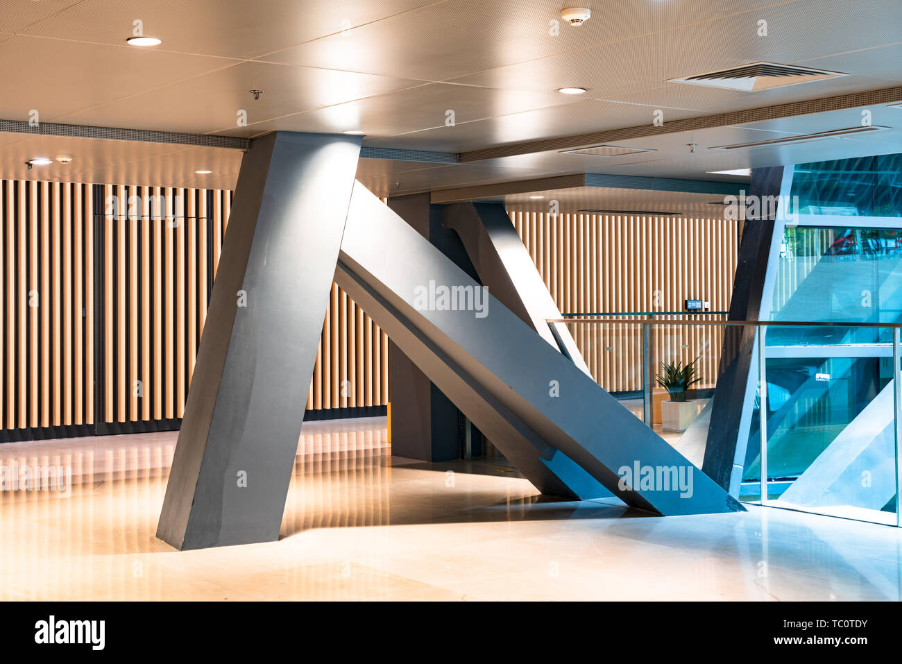 Top-floor steel structure of Chengdu Museum Stock Photo - Alamy