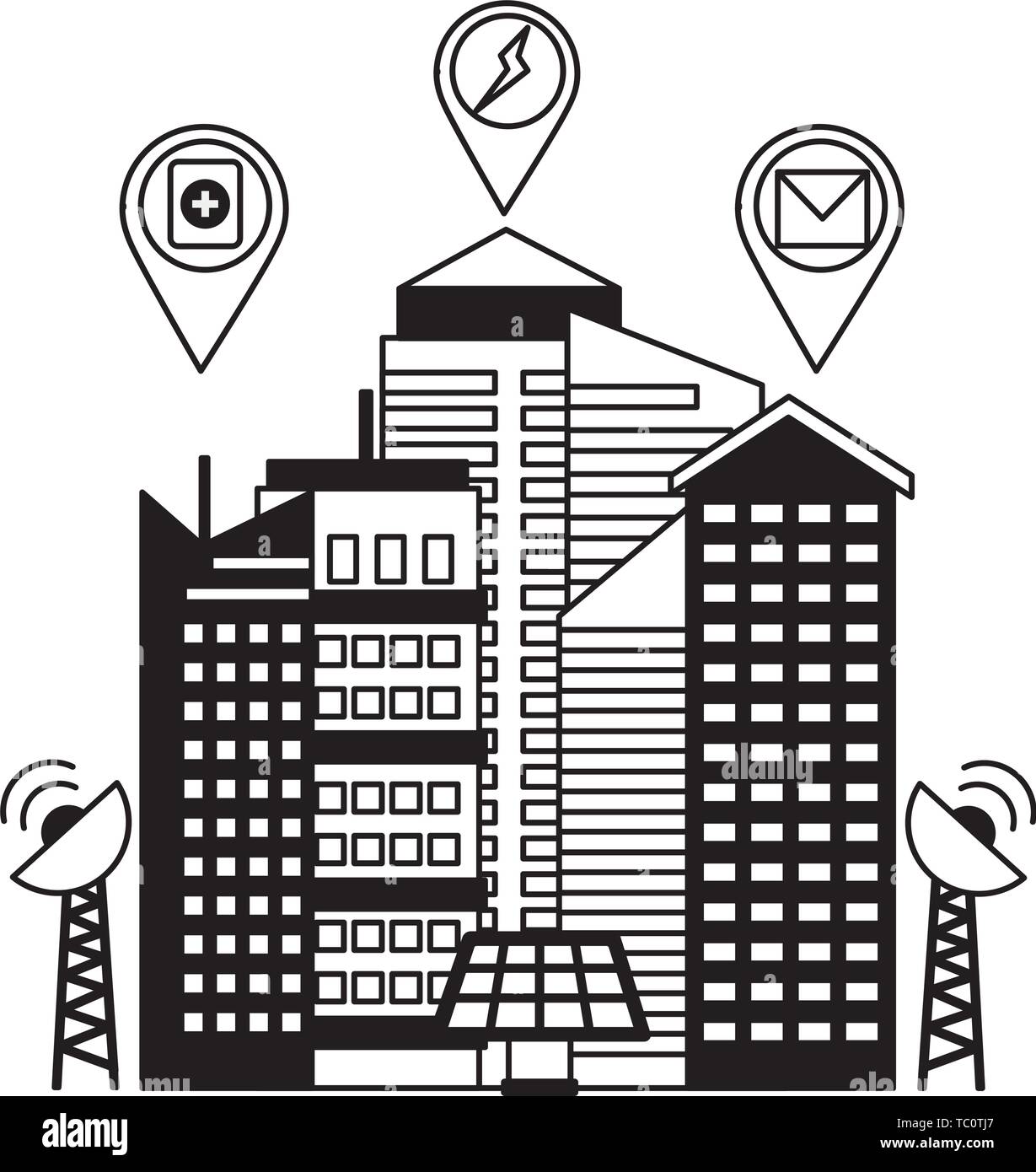 smart city design vector illustration Stock Vector Image & Art - Alamy