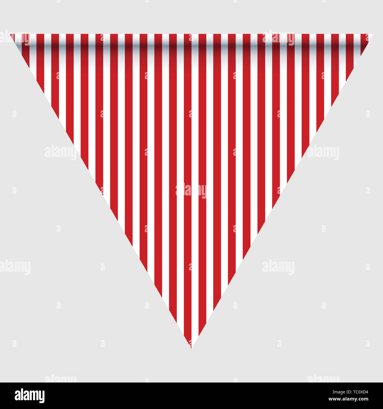 Happy holyday day triangular flag for planar festivals with red, blue ...