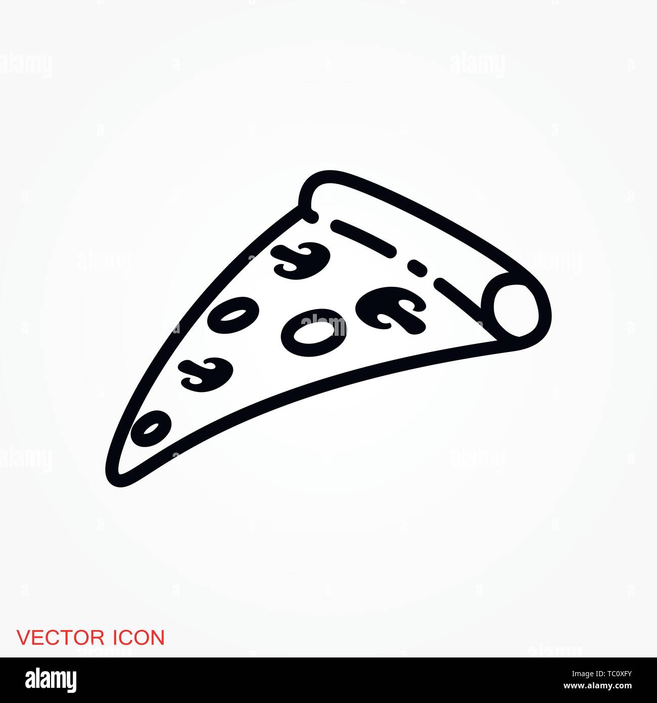 pizza icon vector sign symbol Stock Vector Image & Art - Alamy
