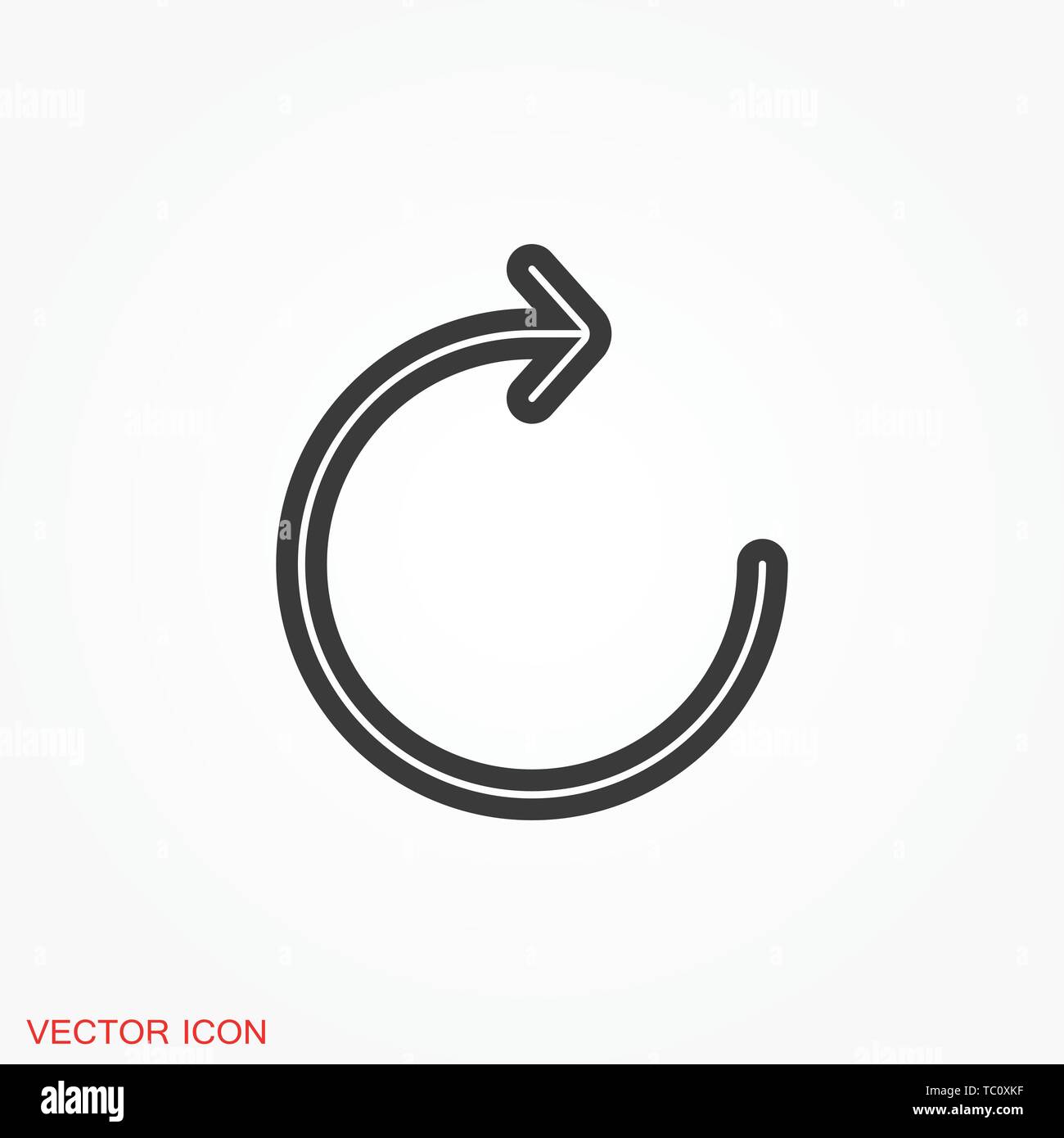 refresh icon vector sign symbol Stock Vector Image & Art - Alamy