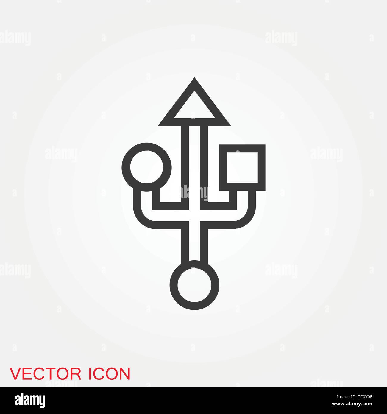 Usb icon vector sign symbol for design Stock Vector Image & Art - Alamy