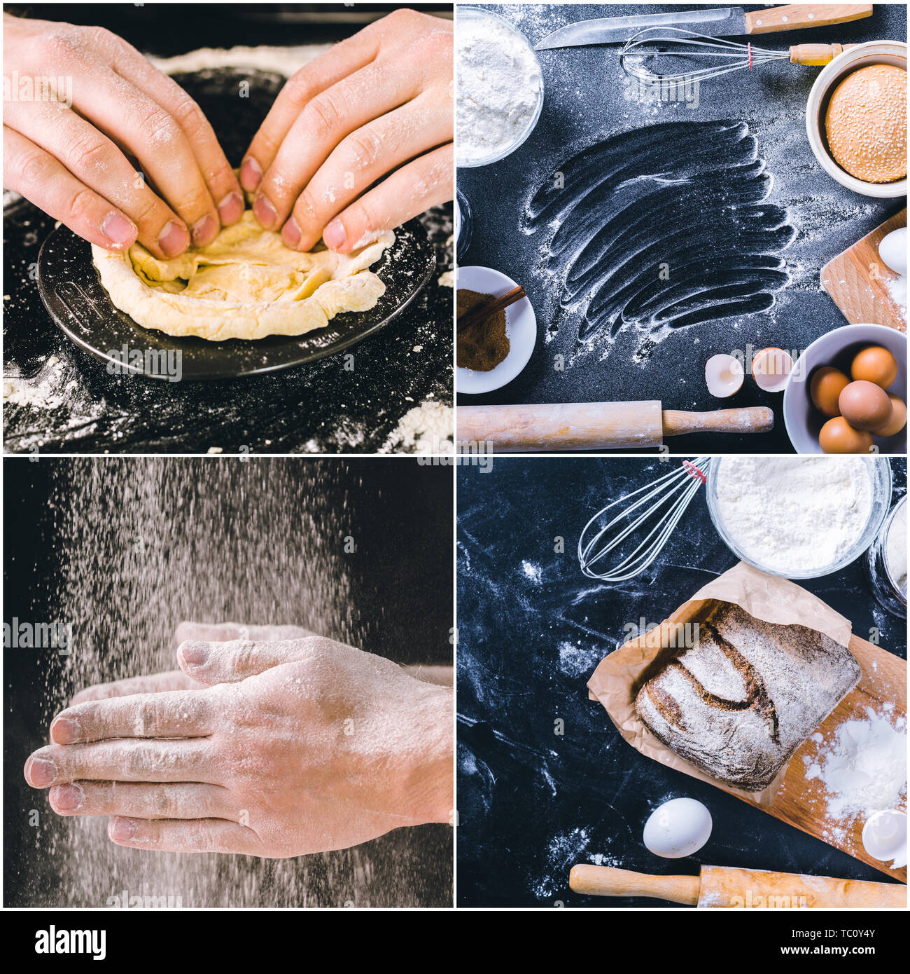 Beautiful pasta collage Stock Photo - Alamy