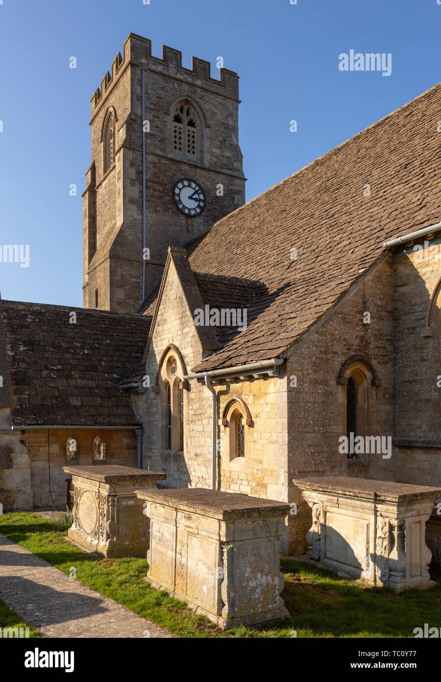 Village parish church of Saint Mary Magdalene, Hullavington, Wiltshire ...