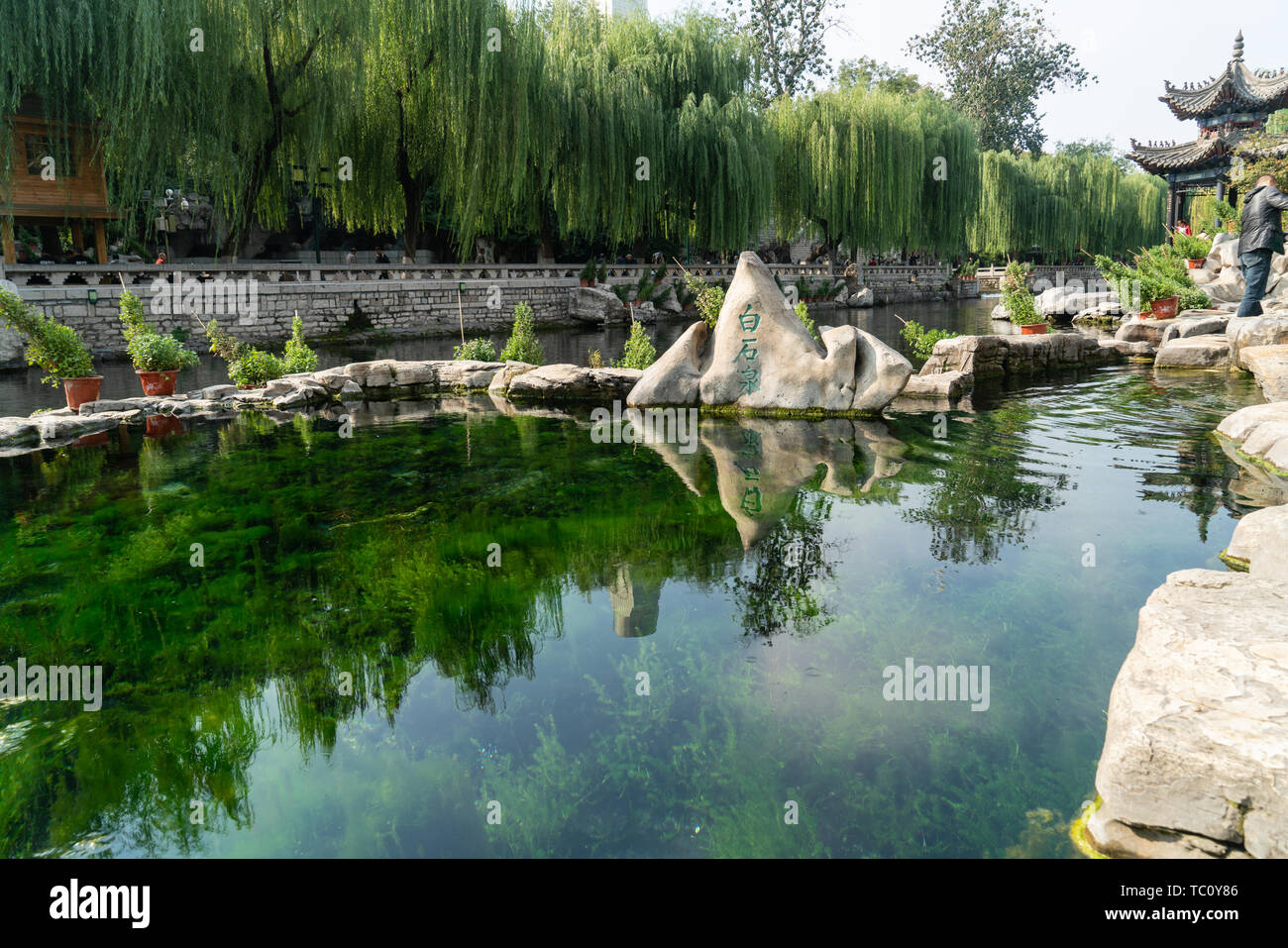 Black Tiger Spring Moat Park, Jinan, Shandong Province Stock Photo - Alamy