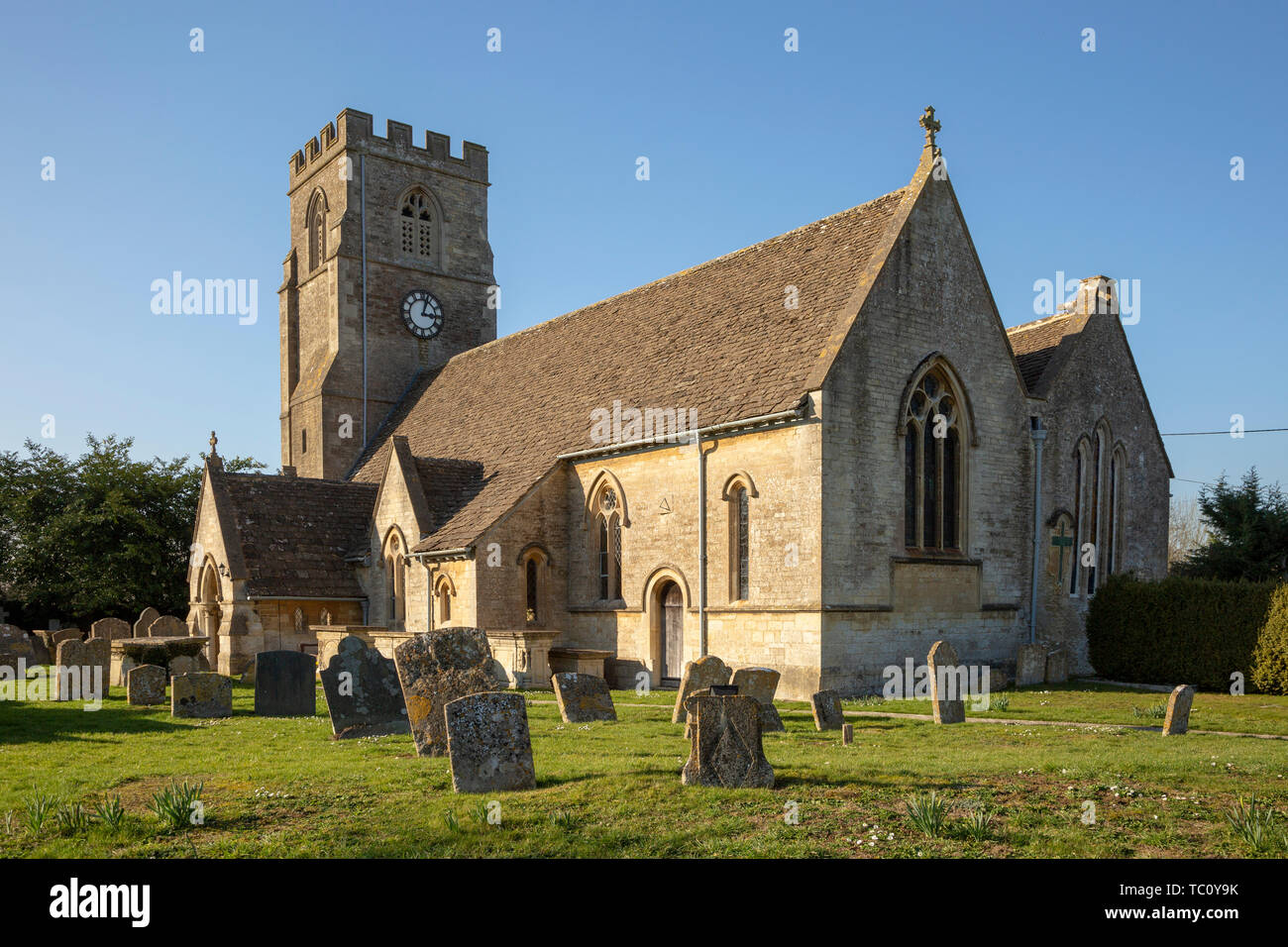 Village parish church of Saint Mary Magdalene, Hullavington, Wiltshire ...