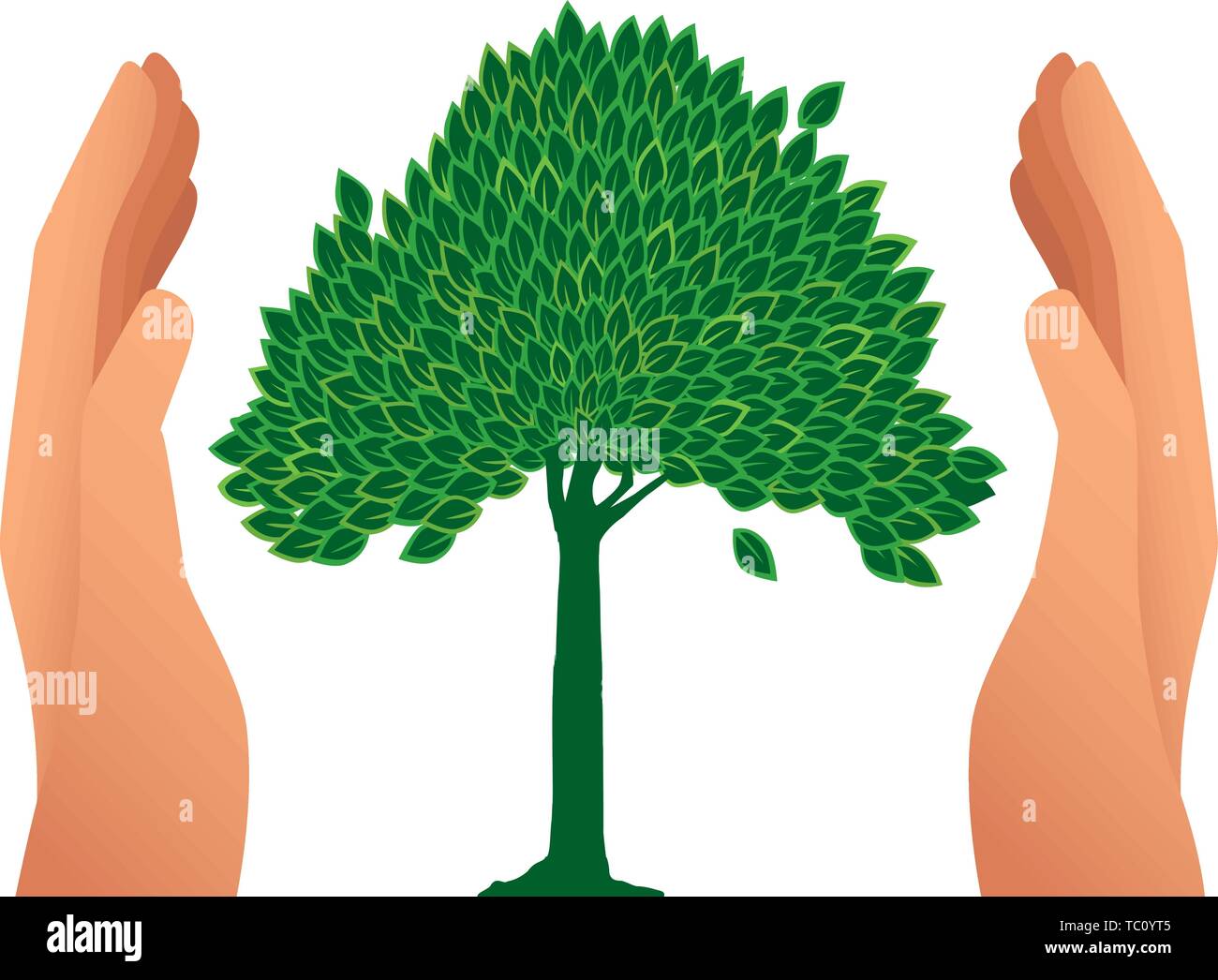 Caring hand Stock Vector Images - Alamy