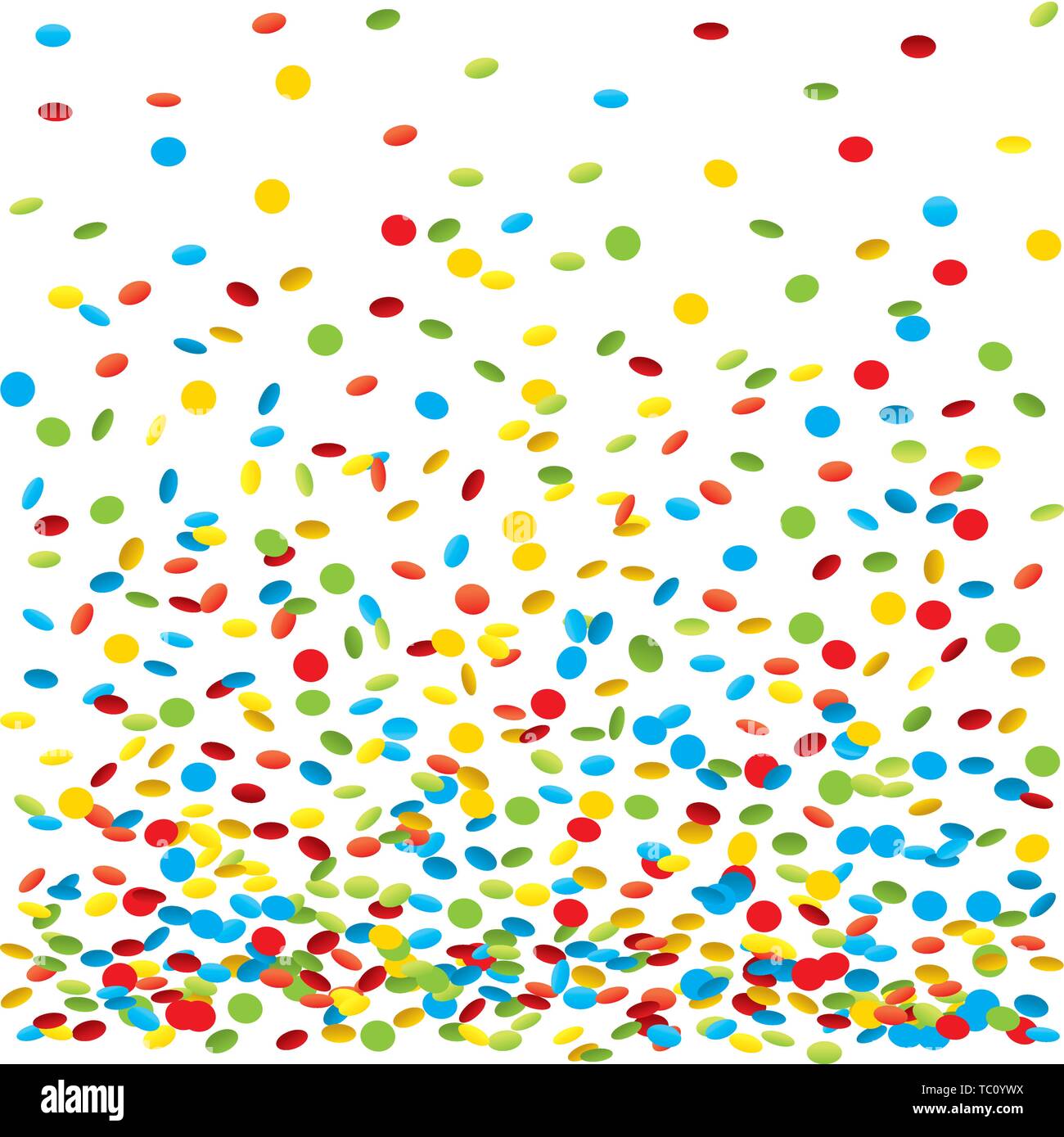 Vector illustration. Confetti falling background. Isolated and ...