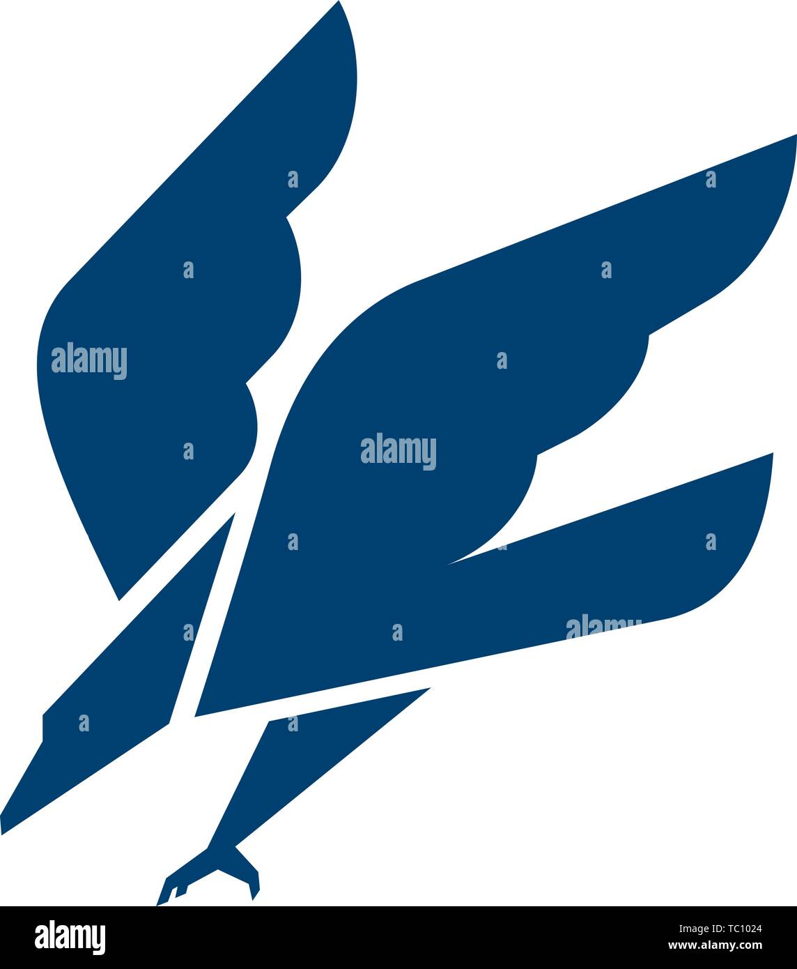 Blue eagle Stock Vector Images - Alamy