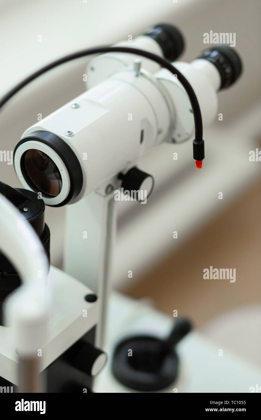 Metal and plastic. Innovative good-looking new gadget for vision check ...