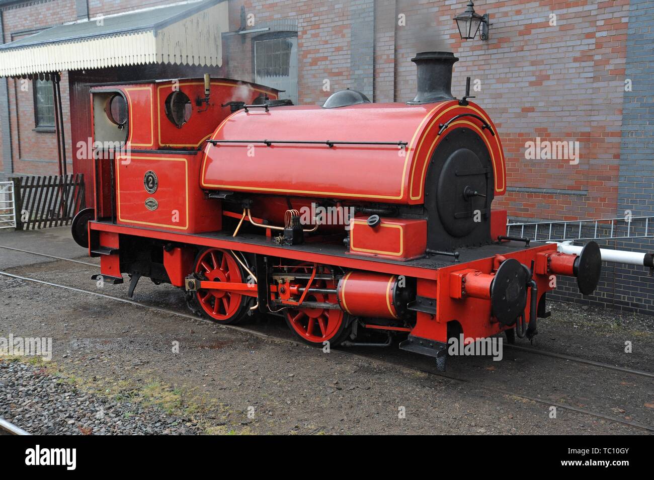 Bagnall industrial steam locomotive No 2 at The Chasewater Light ...