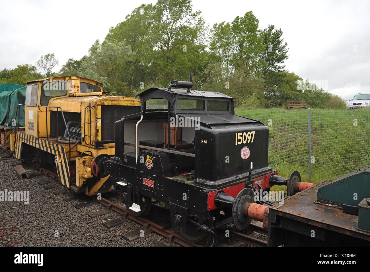 Simplex industrial shunting locomotive at the Chasewater Light Railway ...