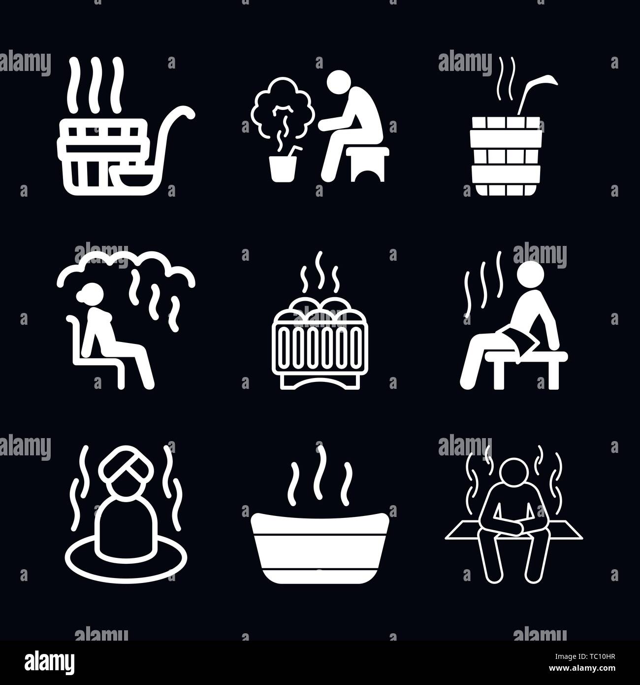 Sauna icon vector sign symbol Stock Vector Image & Art - Alamy