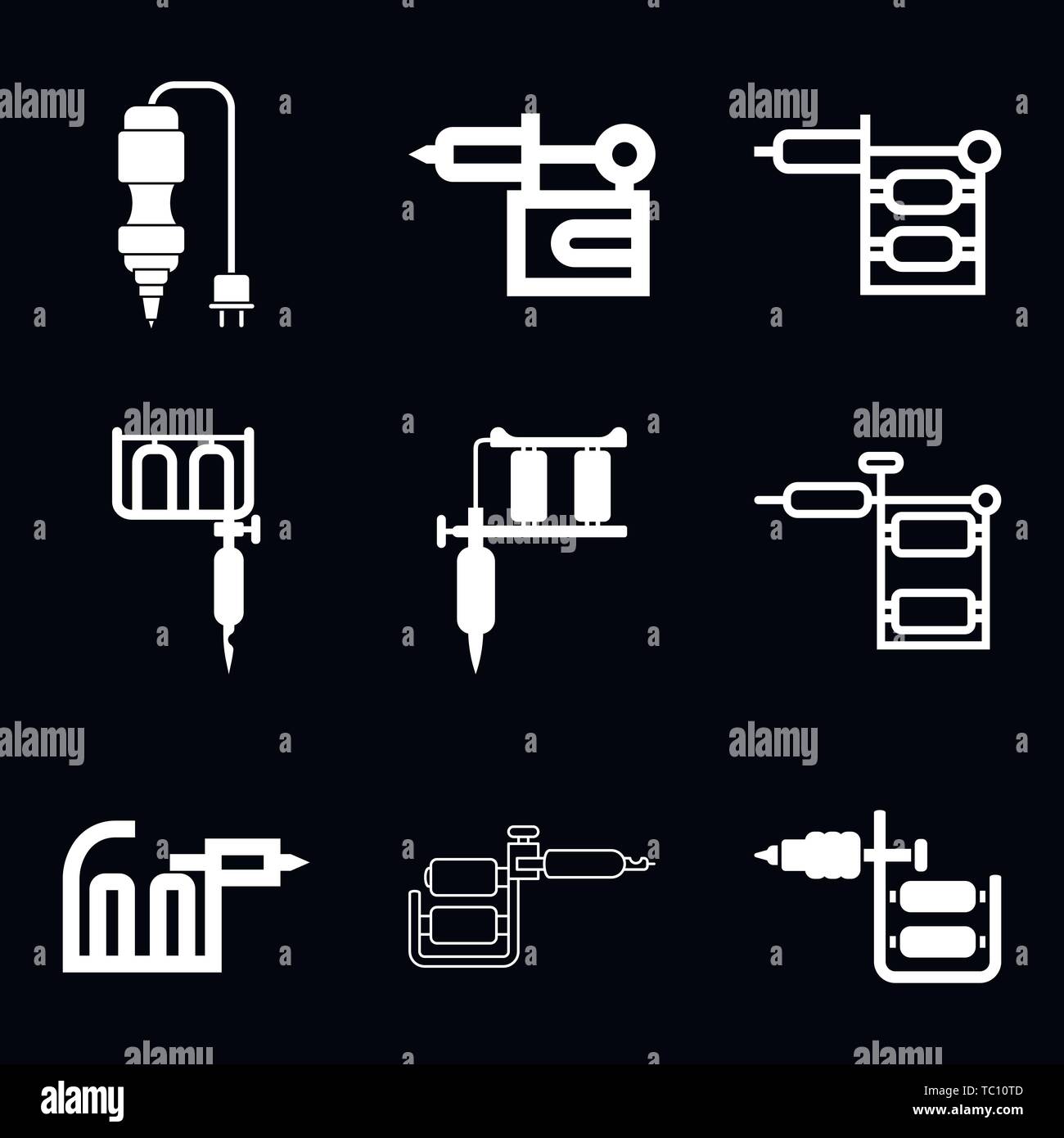 Tattoo Machine Icon vector sign symbol Stock Vector Image & Art - Alamy