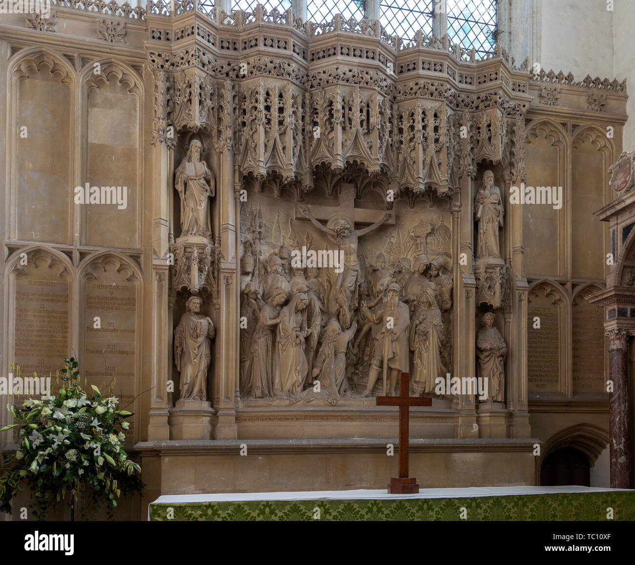 Reredos of caen stone hi-res stock photography and images - Alamy