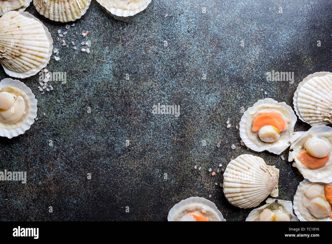Eating queen scallops hi-res stock photography and images - Alamy