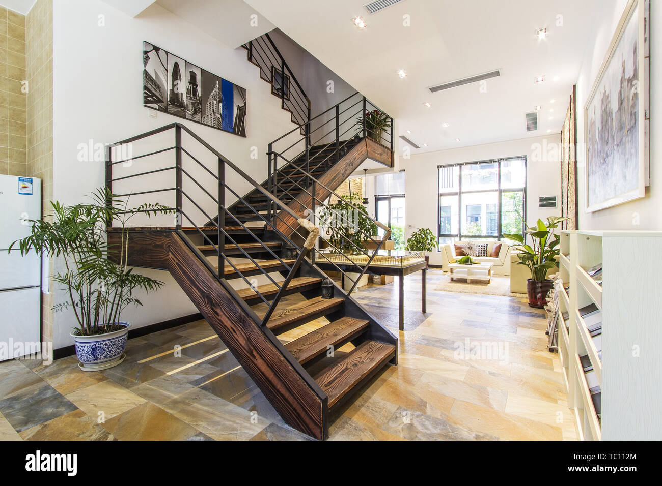 The interior design of the living room gives the creator infinite ...