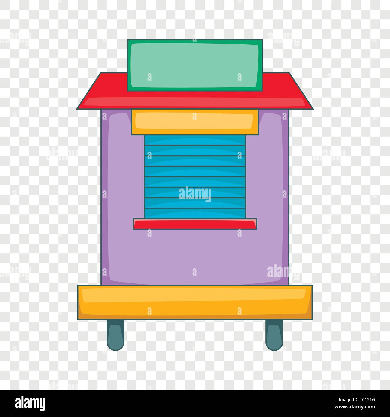 Fast food trailer icon, cartoon style Stock Vector Image & Art - Alamy