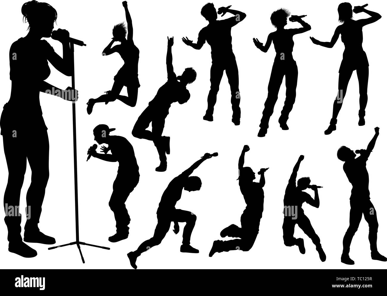 Country dance band Stock Vector Images - Alamy