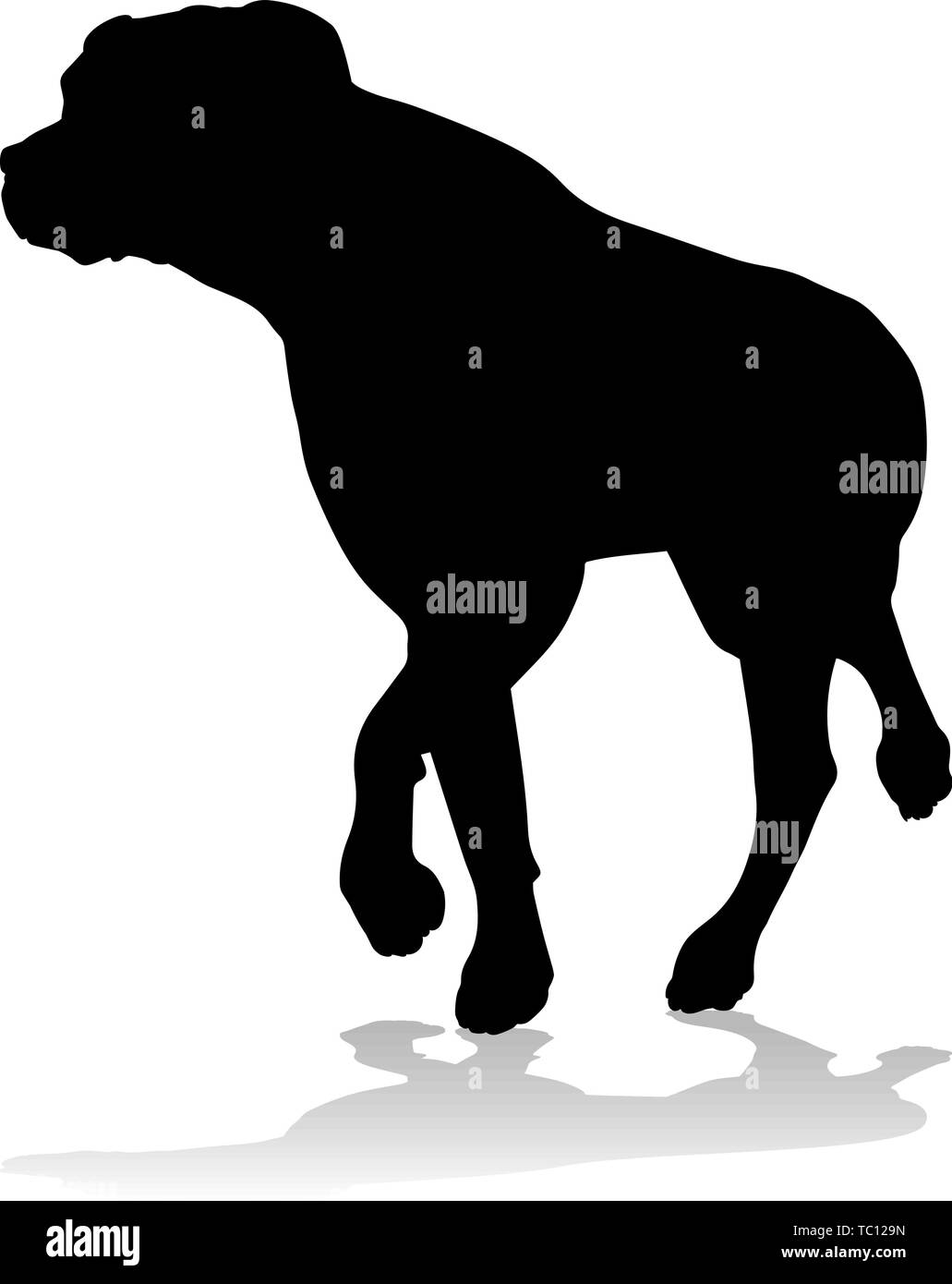 Dog Silhouette Pet Animal Stock Vector Image & Art - Alamy