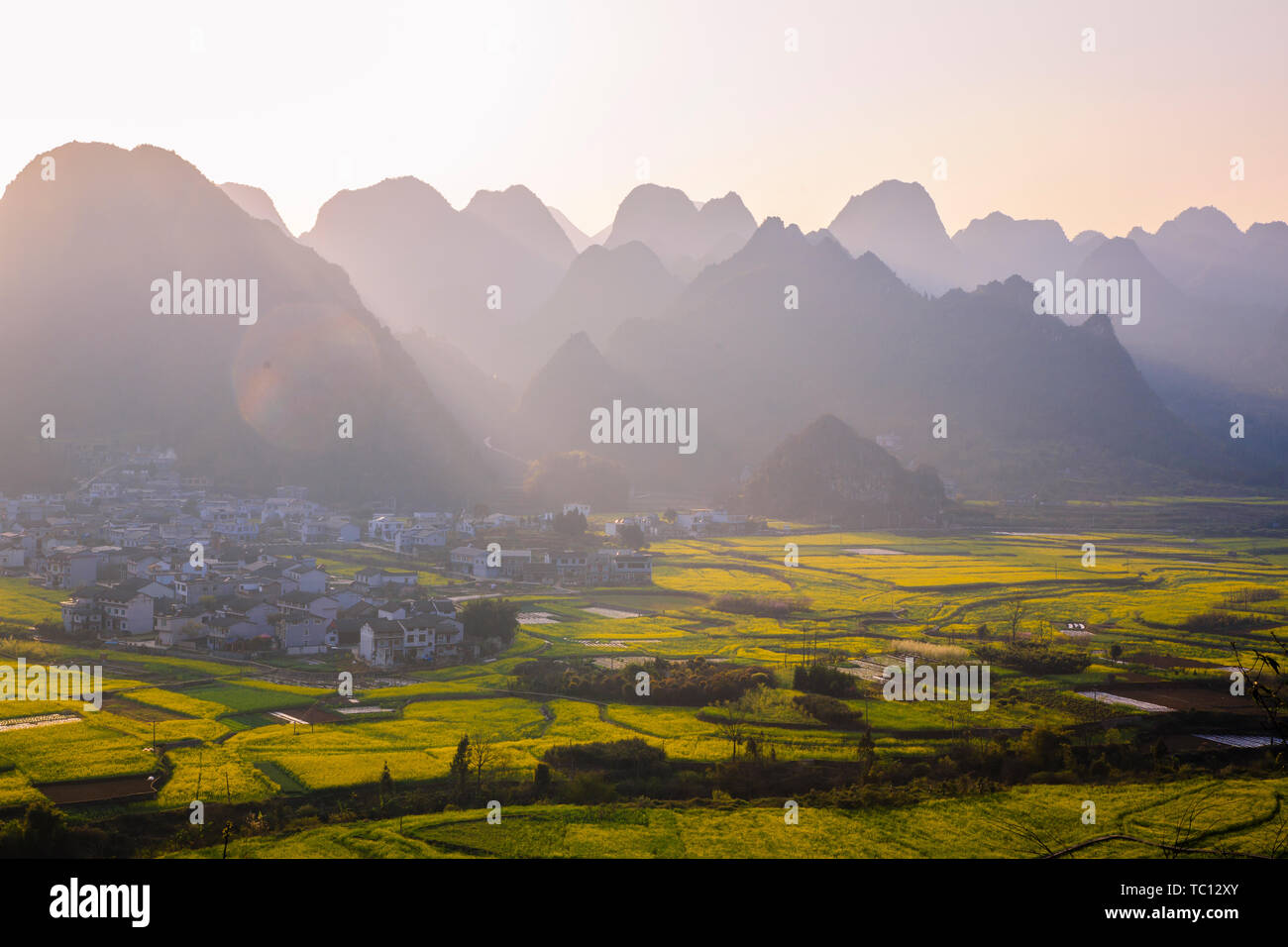 Spring color of Wanfeng forest in Xingyi, Guizhou Stock Photo - Alamy