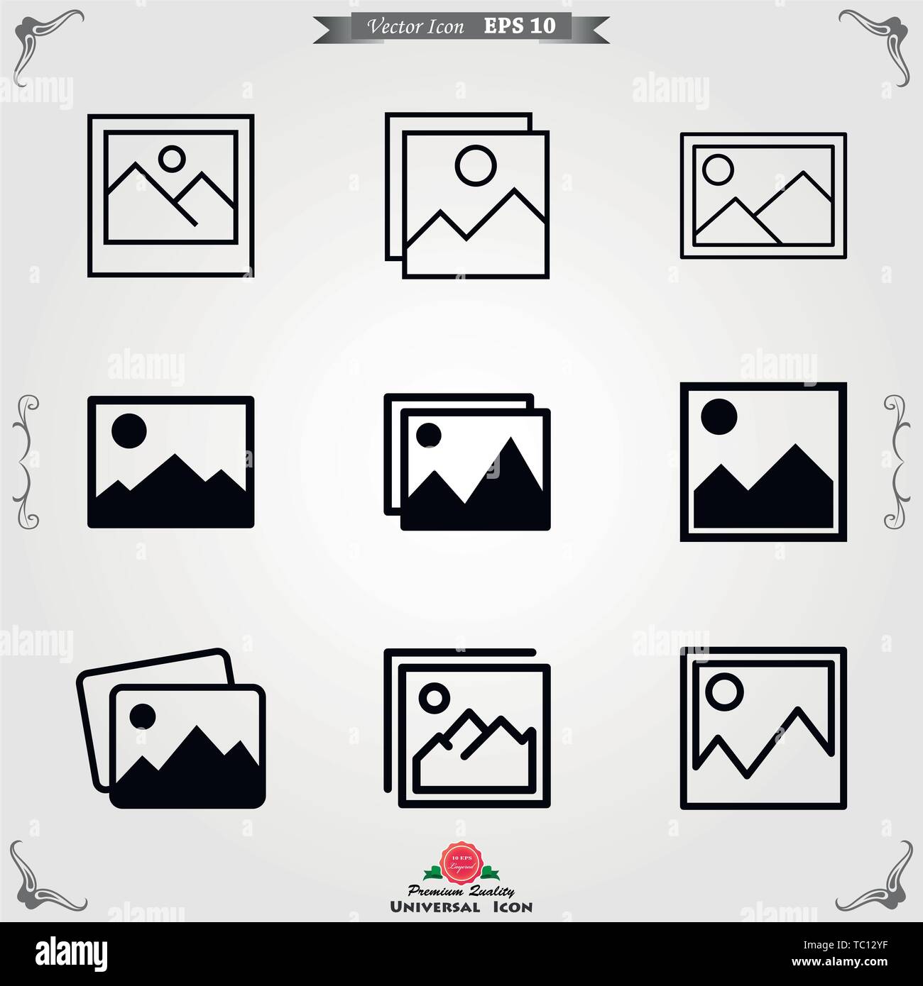 Image icon logo, vector sign symbol for design Stock Vector Image & Art ...