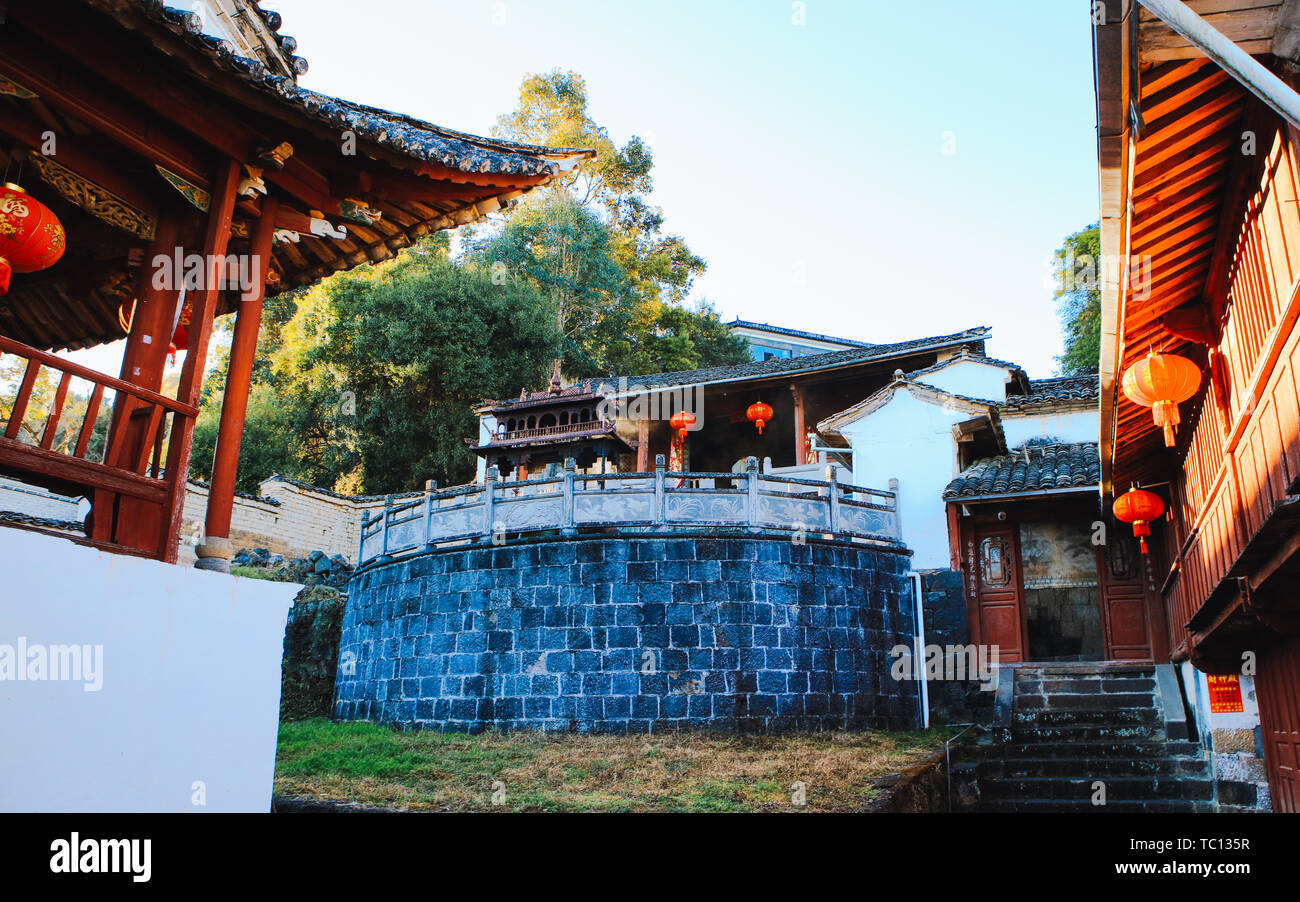 Landscape of Heshun Ancient Town, Tengchong City, Yunnan Province Stock ...