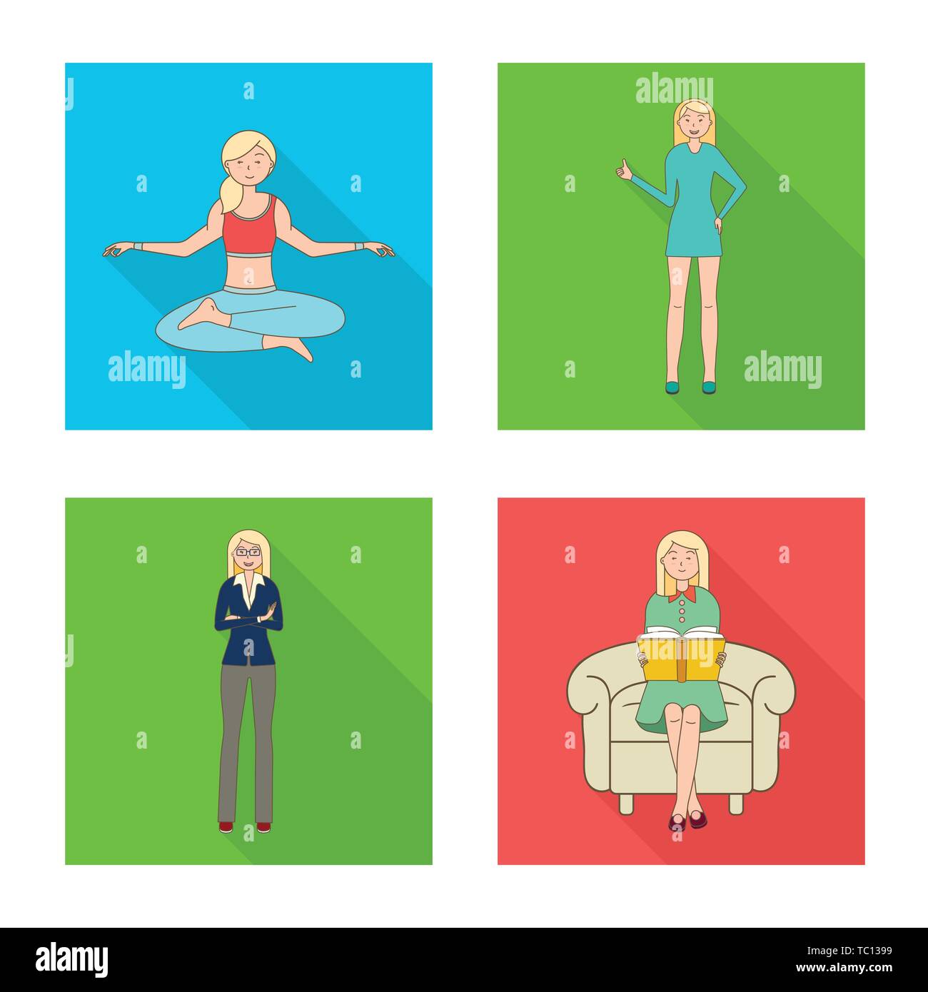 Vector design of woman and body sign. Collection of woman and style ...