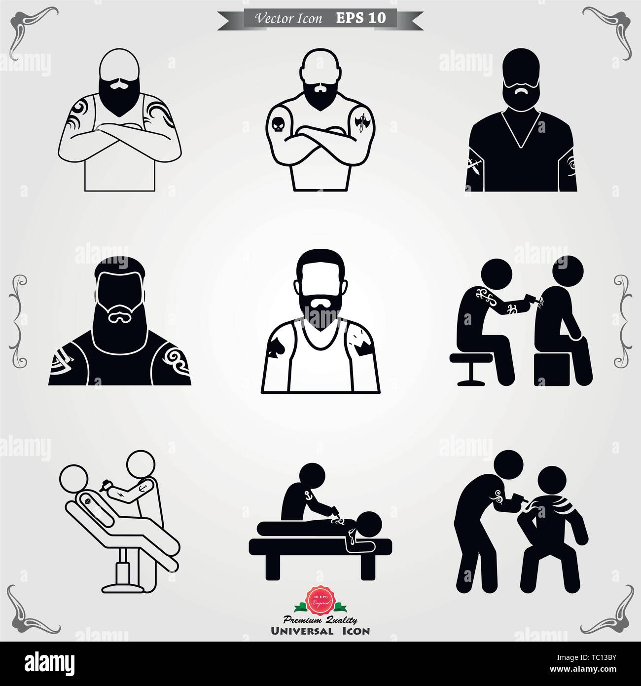 Cool body tattoo Stock Vector Images - Alamy