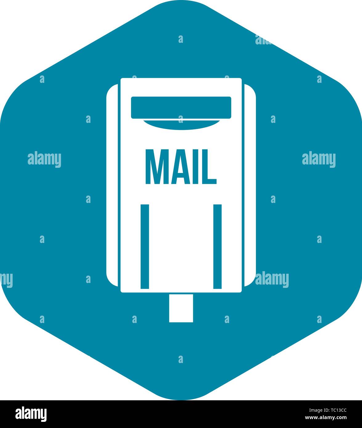 Post box icon, simple style Stock Vector Image & Art - Alamy