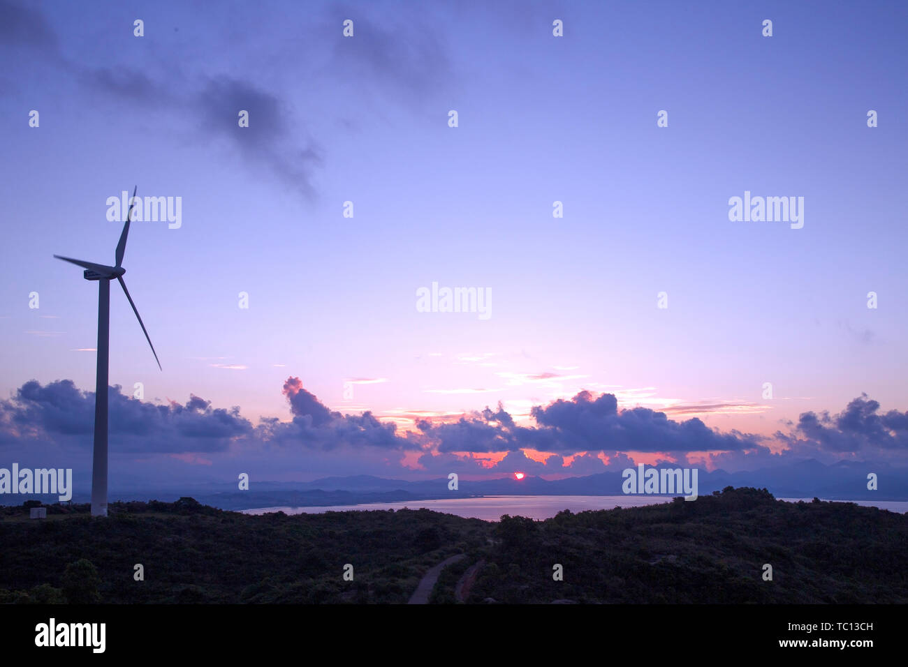 Fengchi Mountain sunrise Stock Photo - Alamy