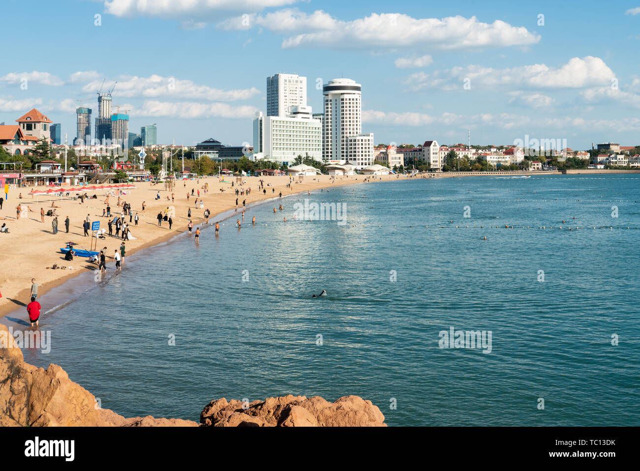 Shandong Qingdao city seaside scenery Stock Photo - Alamy