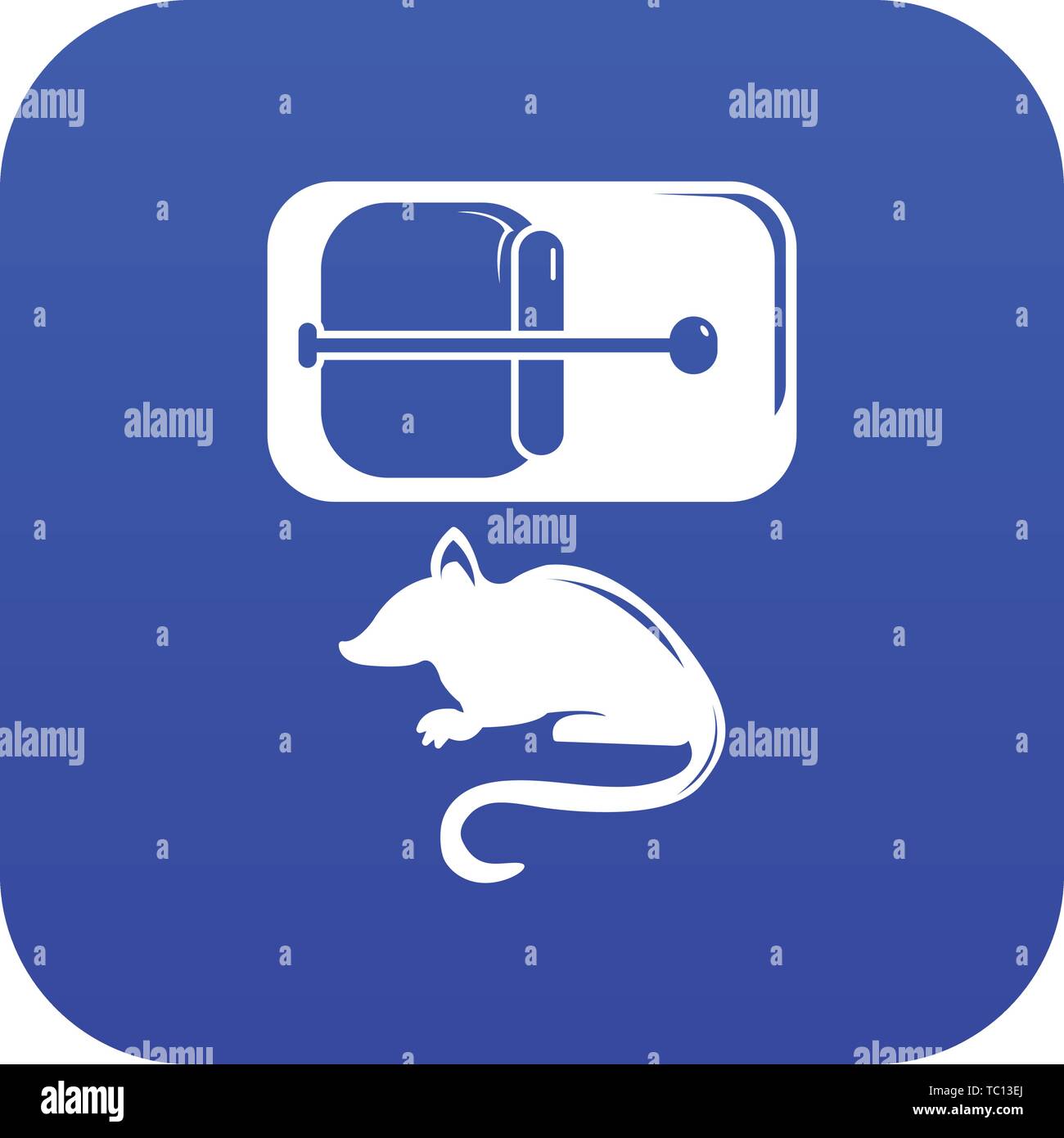 Mousetrap icon blue vector Stock Vector Image & Art - Alamy