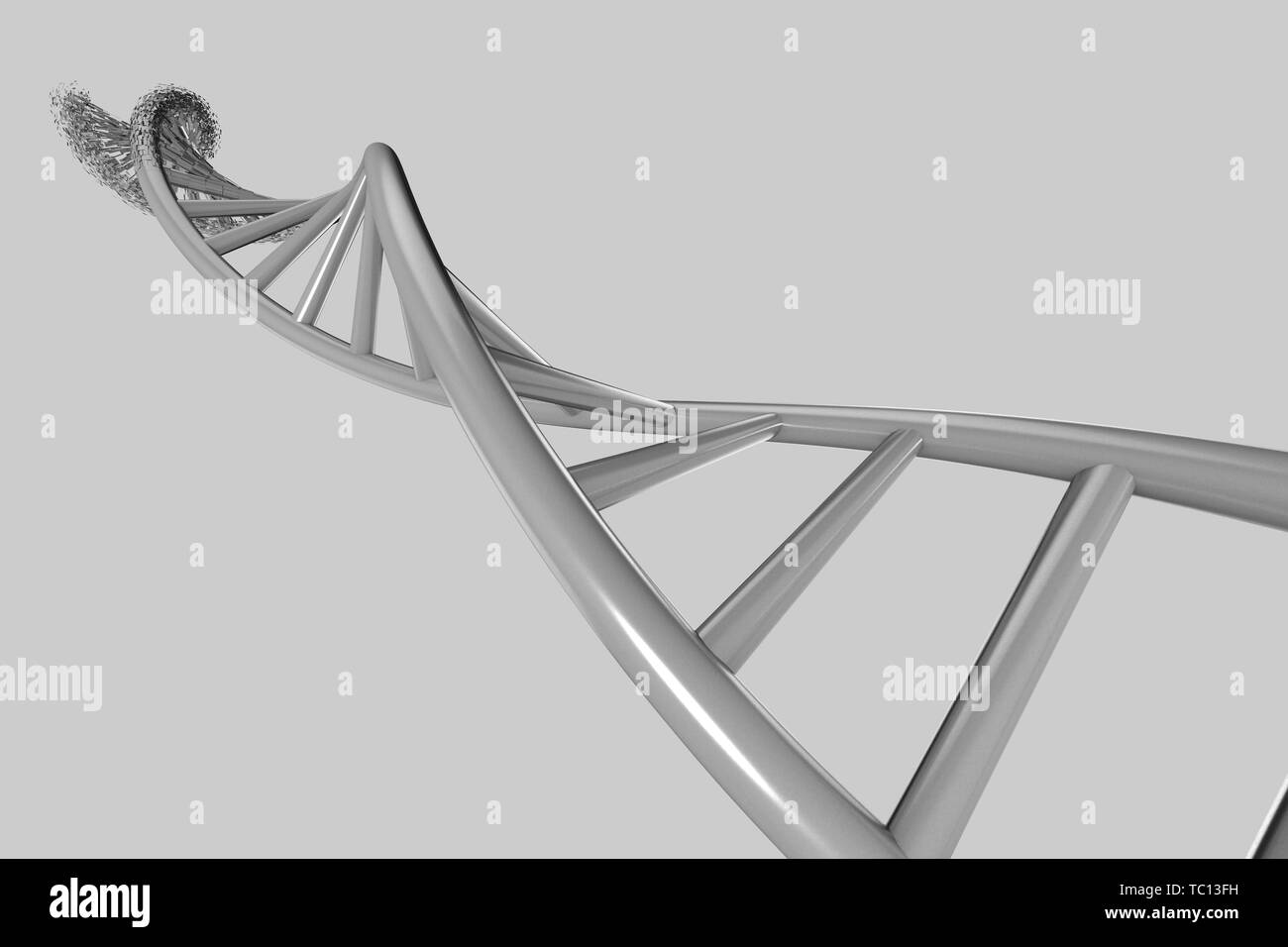 Light background with split state DNA Stock Photo - Alamy