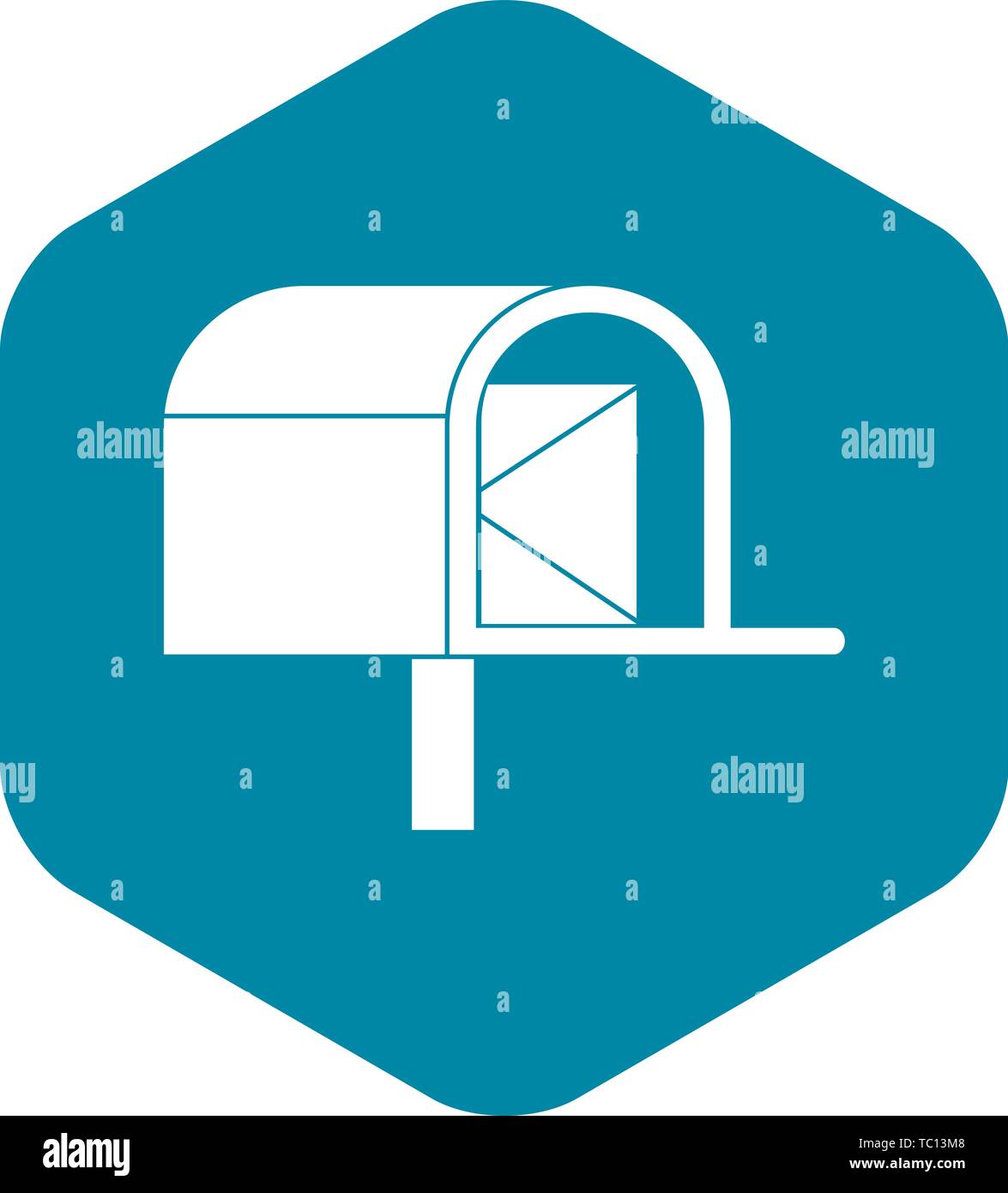 Mailbox icon, simple style Stock Vector Image & Art - Alamy