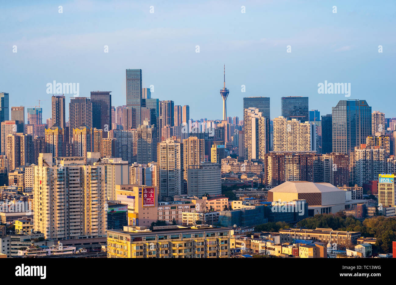 Chengdu, high-rise building Stock Photo - Alamy