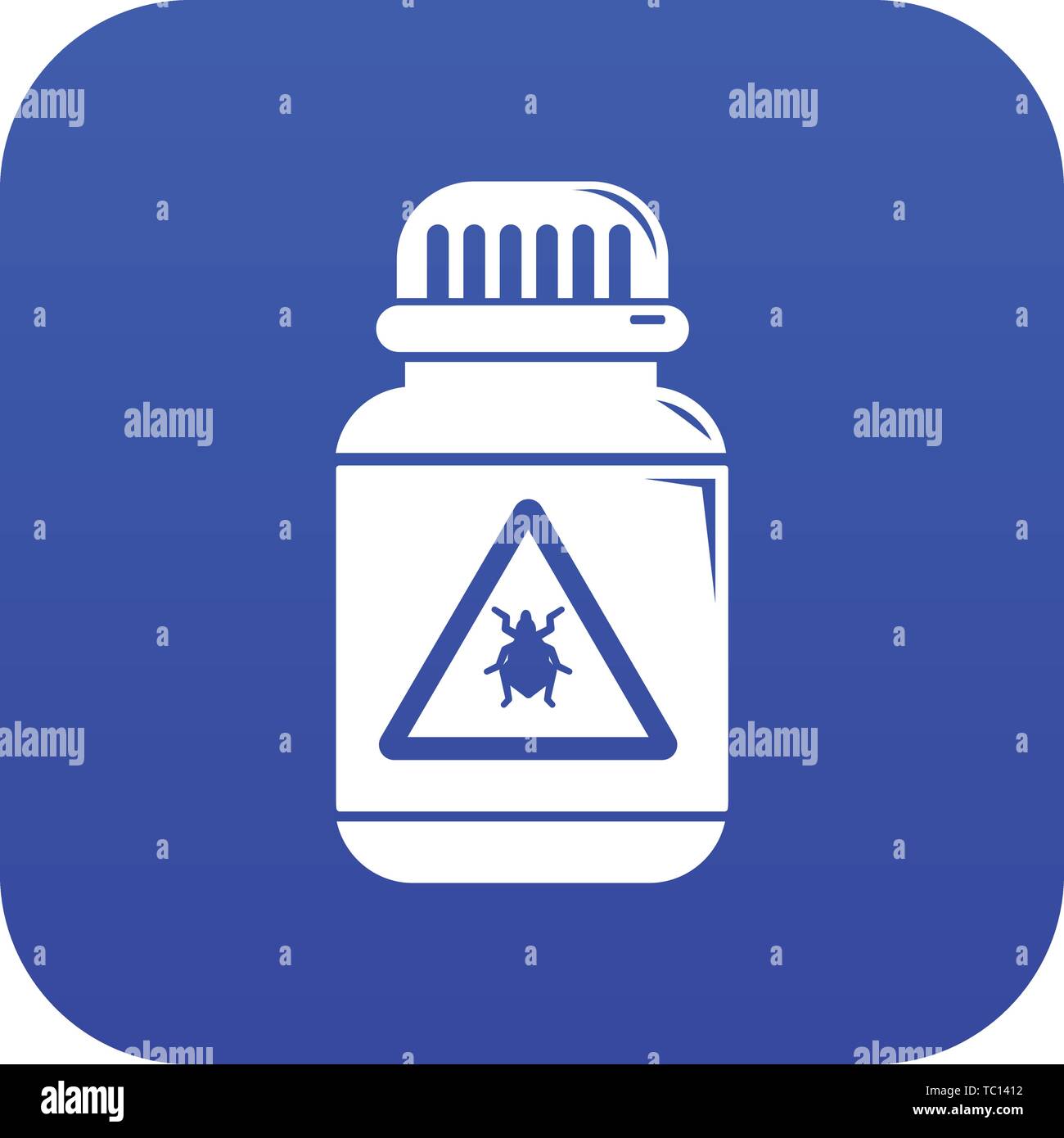 Poison insects icon blue vector Stock Vector Image & Art - Alamy